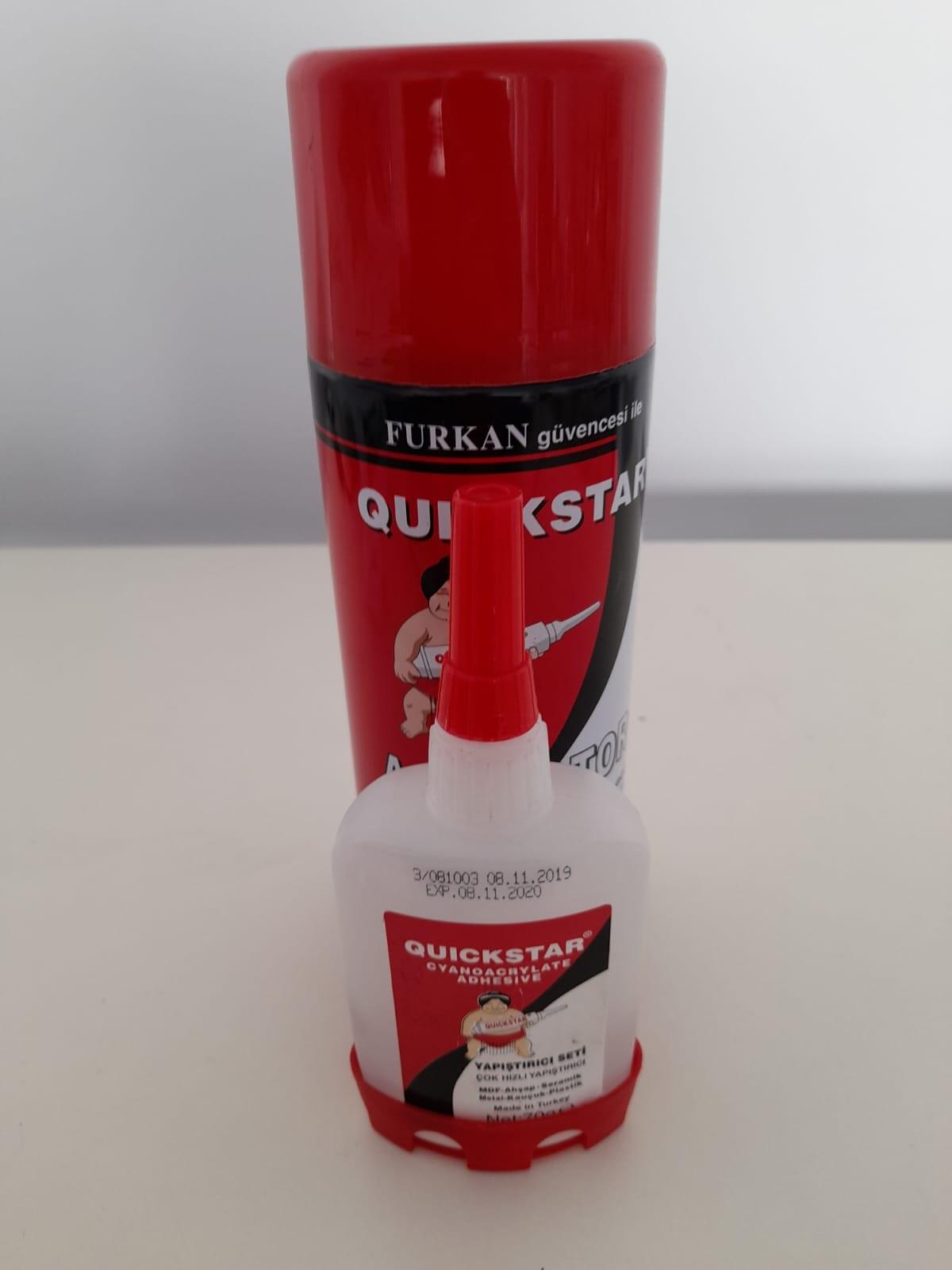 Quickstar 400ml 70gr Japon Hızlı Yapıştırıcı Set
